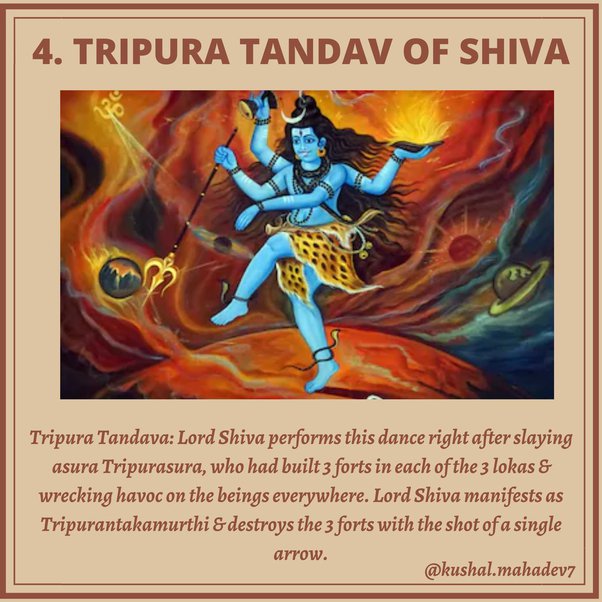 ⚜️Do you know about the Tandav and Lasya - The dances of destruction ...