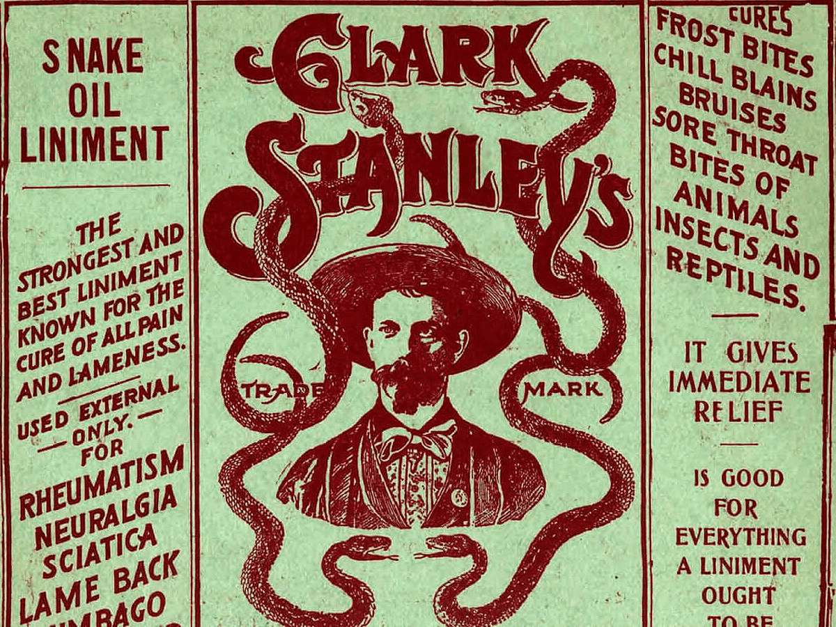 Fascinating on Twitter: "A history of snake oil salesmen: https ...