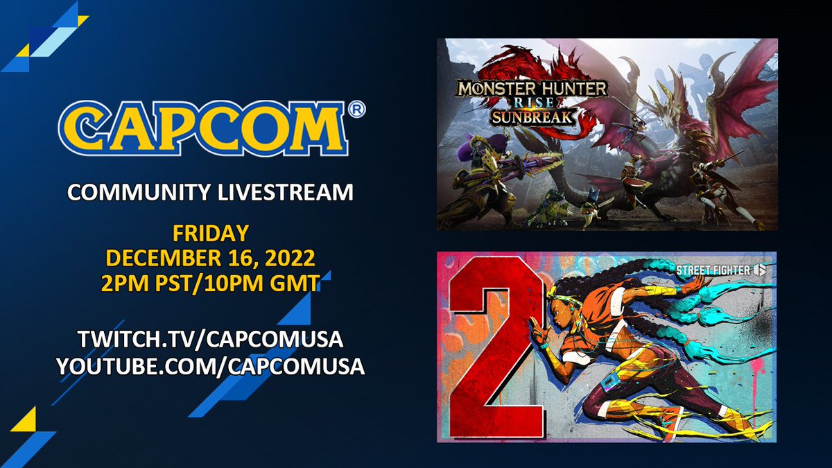 Capcom USA on Twitter: "Join us for another Capcom Community Livestream, hosted by Creators ...