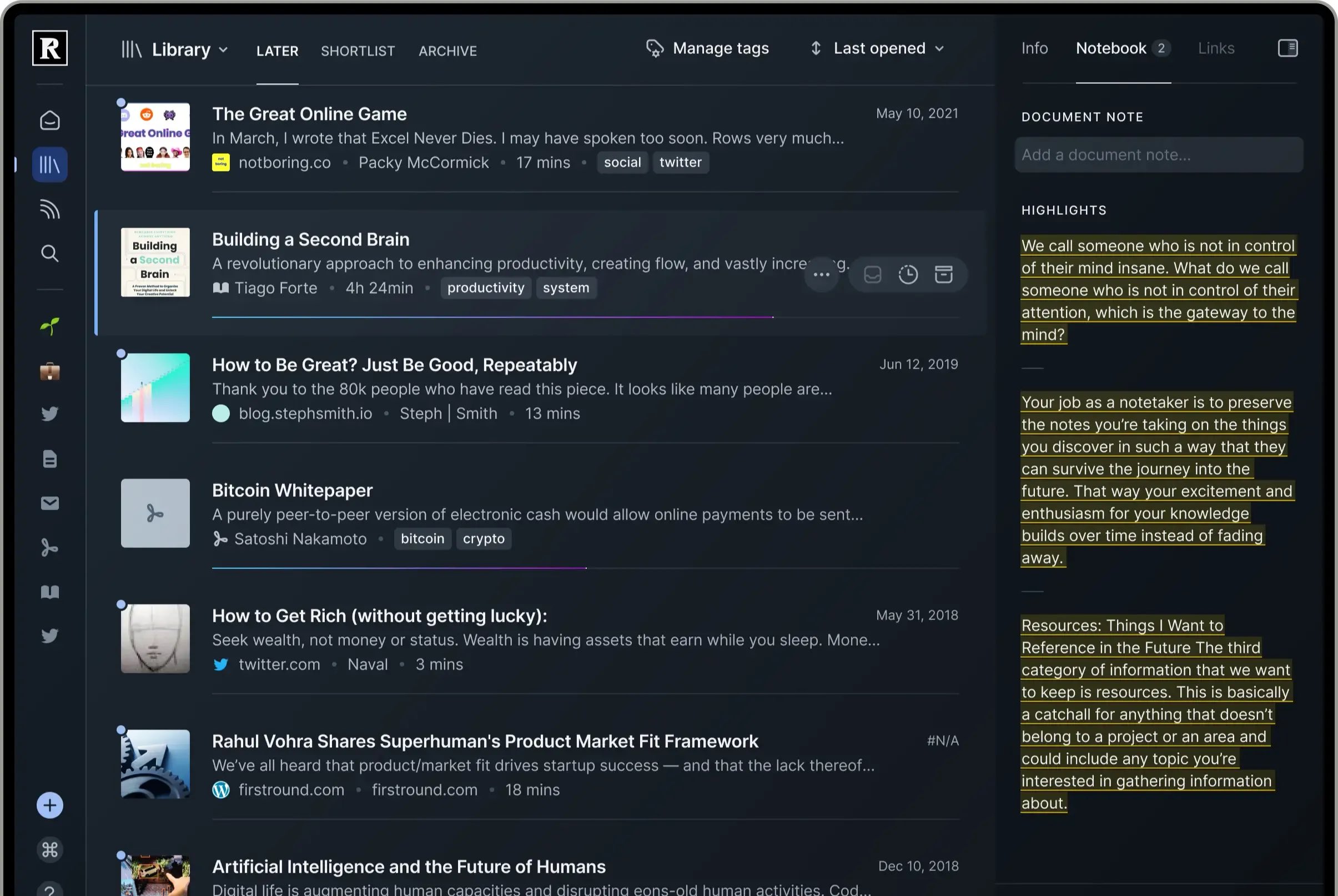 wastemobile on Twitter: "就在宣布 Reader 一週後，Readwise 接上中文電子書了。 串連帳號後，咚！所有之前閱讀器上的摘記都進去了。 安裝 Obsidian ...