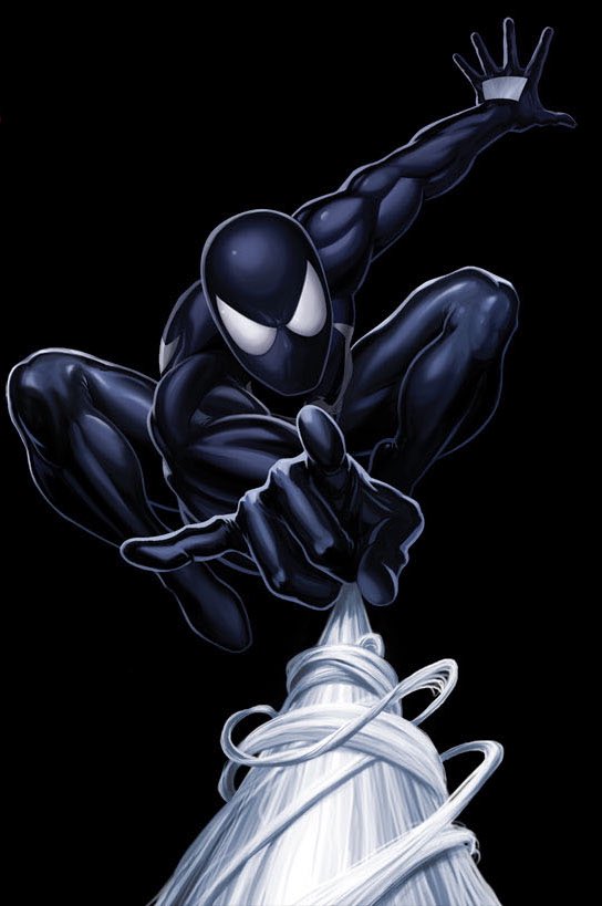 Black Suit Spiderman Comic Wallpaper