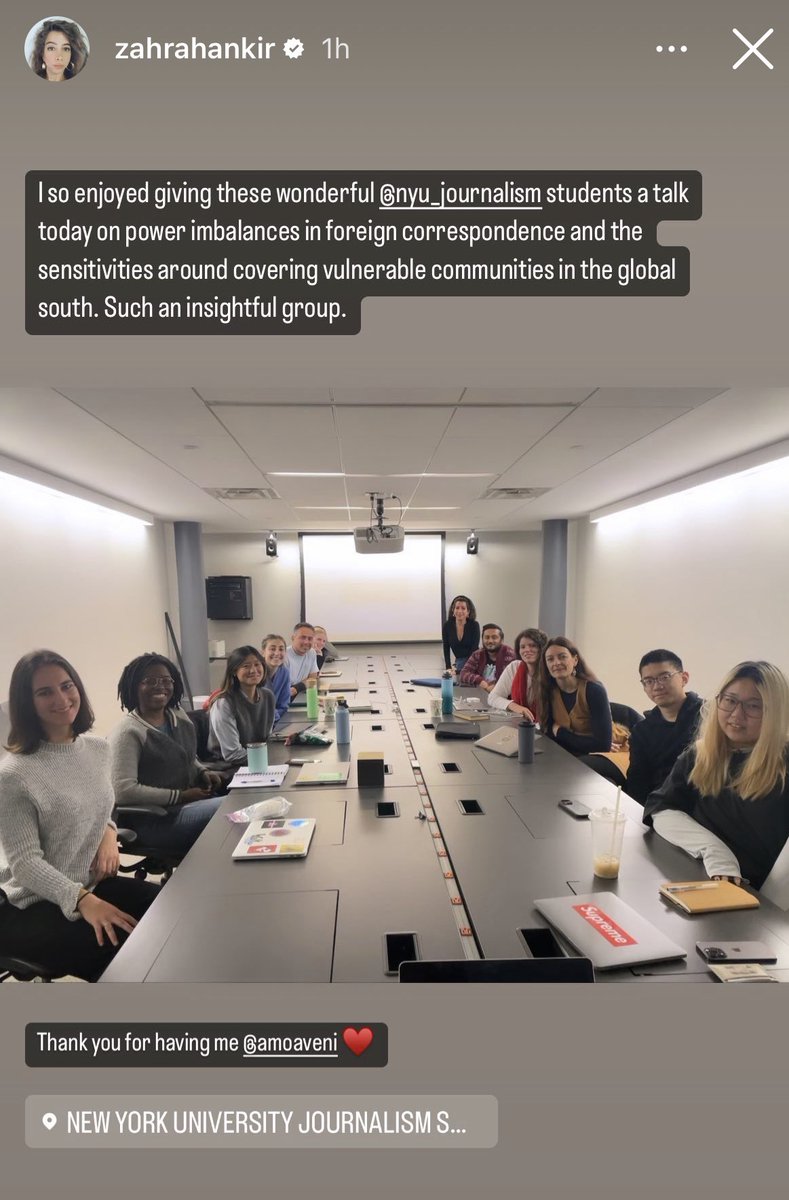 Azadeh Moaveni on Twitter: "Today was our last @nyu_journalism GloJo class of the term. Such a ...