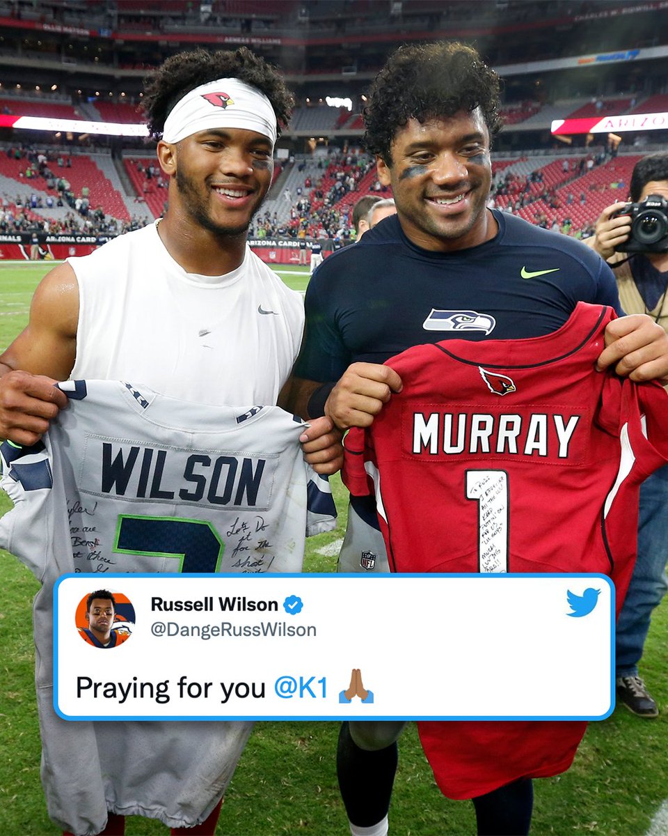 NBC Sports on Twitter: "Russell Wilson sends his prayers to Cardinals QB Kyler Murray following ...