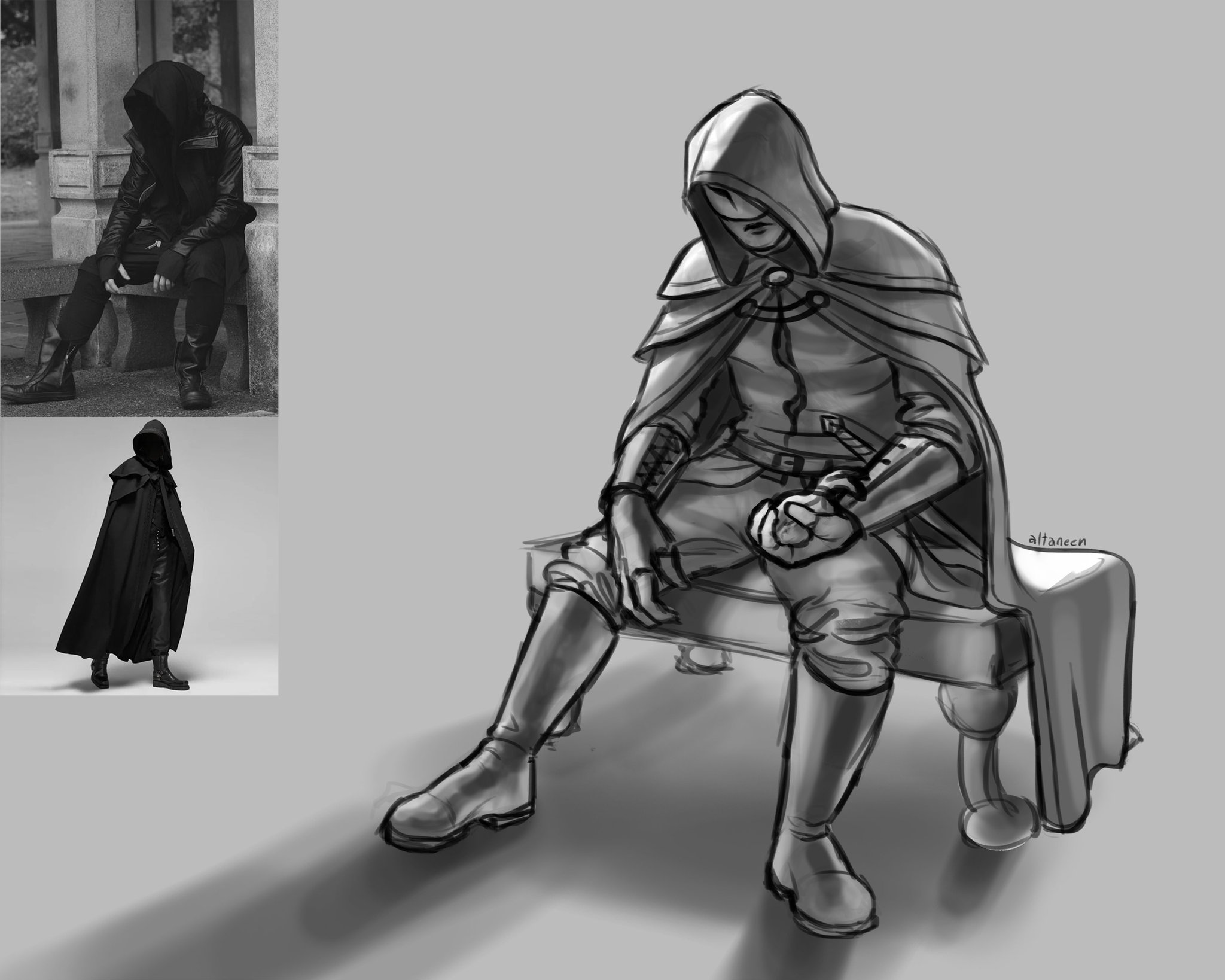 🖤 Altaneen📌 COMMS OPEN on Twitter: "practicing some poses with assassin!dream from my au fic # ...