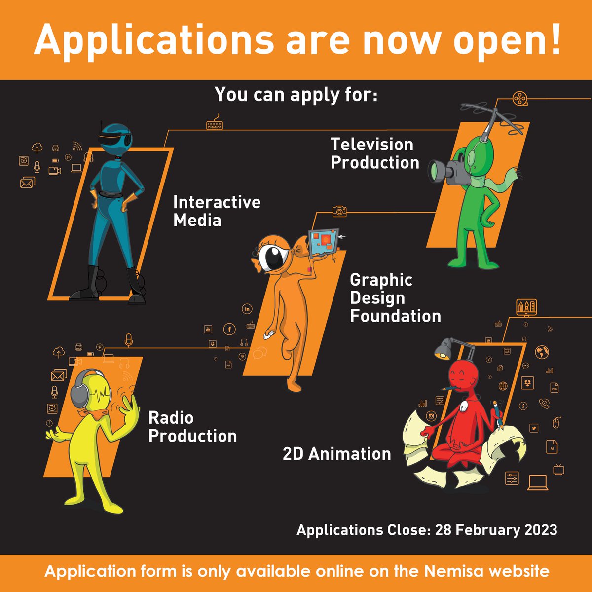 NEMISA on Twitter: "Applications for Class of 2023 are open for full qualifications in ...