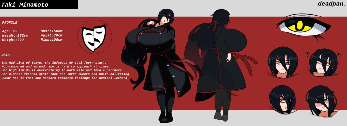 deadpan. on Twitter: "New design for Taki-san."