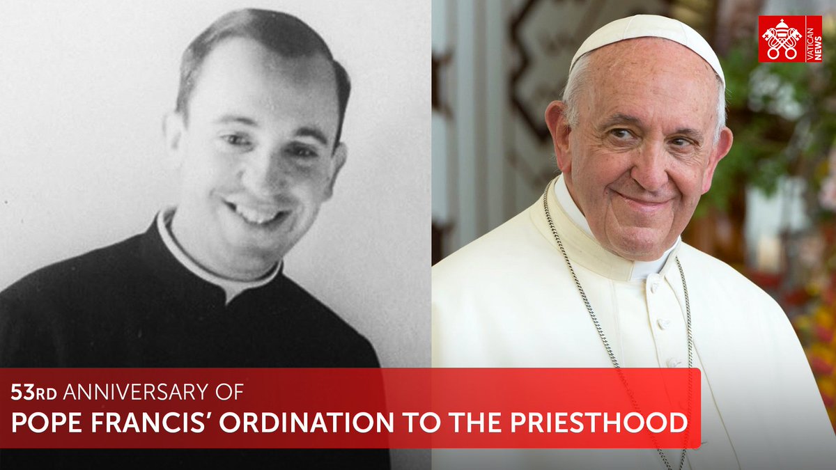 On this day in 1969, Jorge Mario Bergoglio was ordained a priest. 44 ...