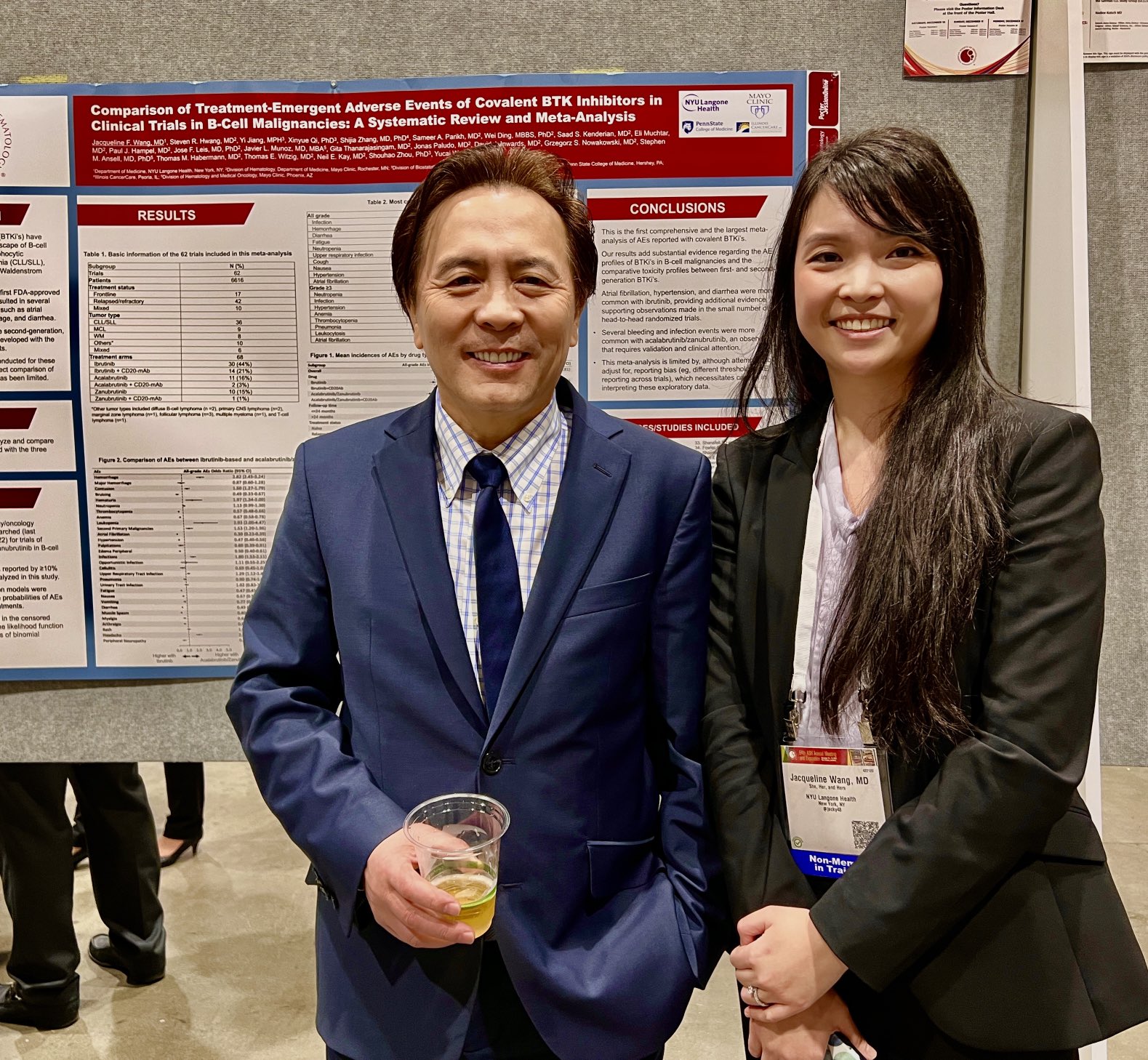 Michael Wang, MD on Twitter: "With my daughter, Dr. Jacky Wang, at ASH. I hope she becomes a ...