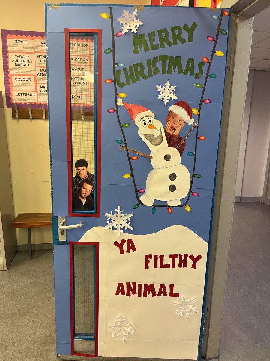 Miss Byrne On Twitter Christmas Door Finally Complete 🎅🏼😅 Kevin