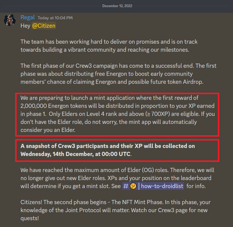 Crypto Duck on Twitter: "อัพเดตประกาศ @0xJoint มีเวลาเก็บ XP ถึง 7 โมงเช้าพรุ่งนี้นะครับ เฉพาะ ...