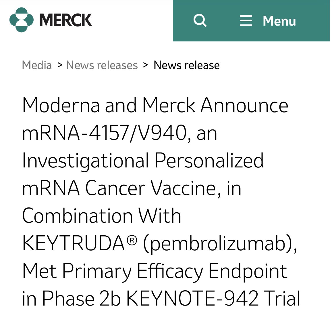 Paolo Tarantino on Twitter: "Among 157 patients with stage III/IV melanoma, combining mRNA-4157 ...