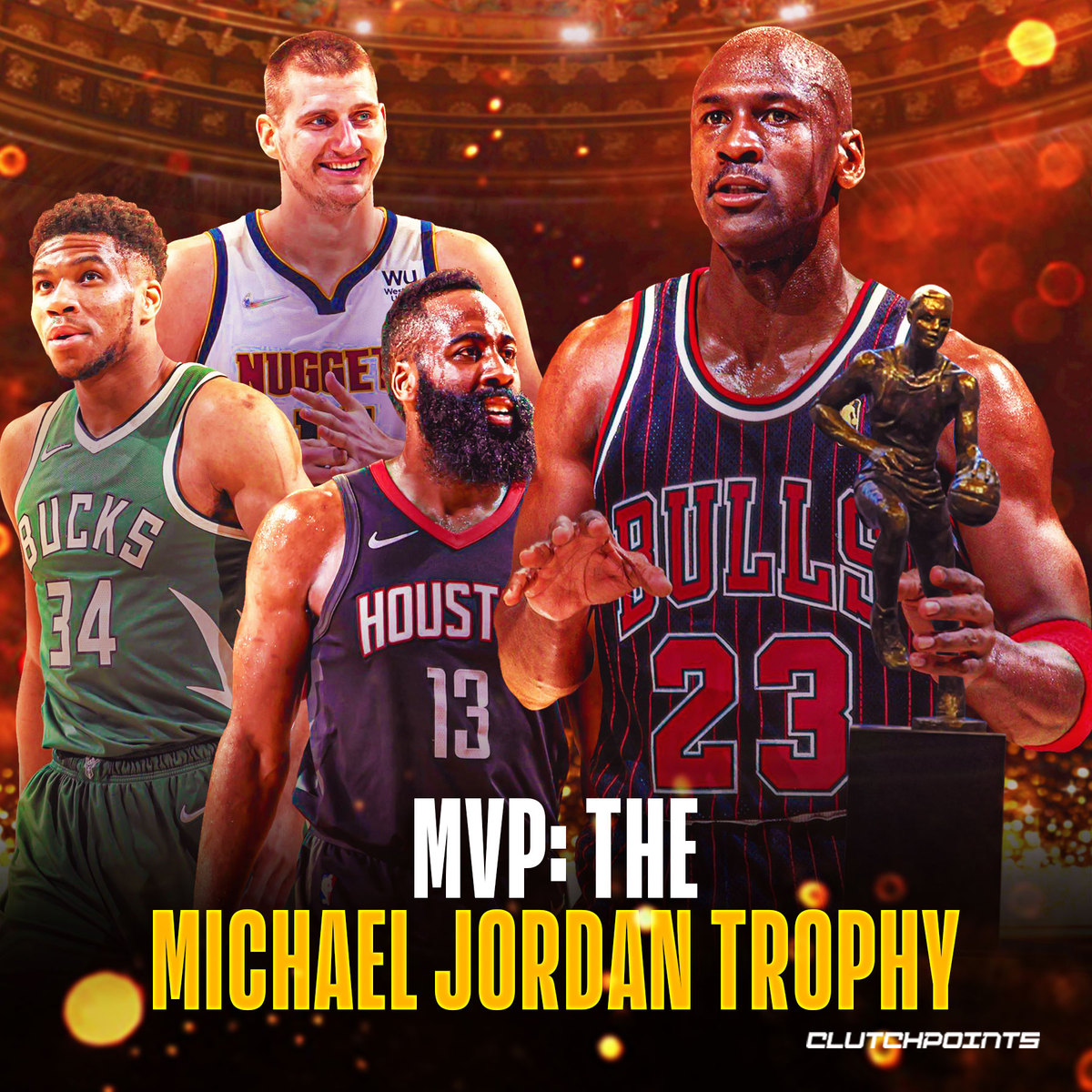 ClutchPoints on Twitter: "NEW NBA TROPHIES 6/6 The Michael Jordan Trophy: Awarded to the Kia NBA ...