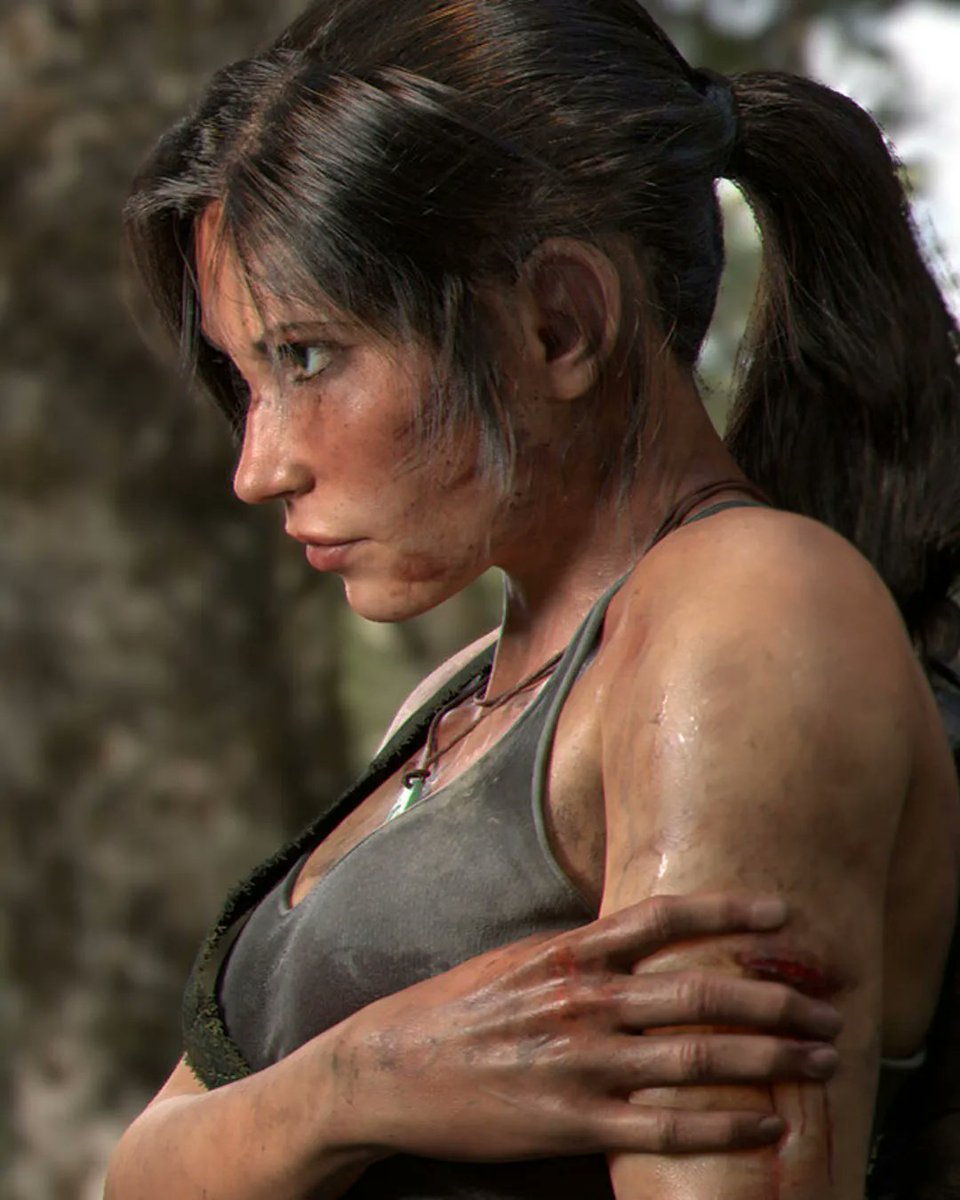 FlippedNormals on Twitter: "The source files for this beautiful Lara Croft fan art piece by ...