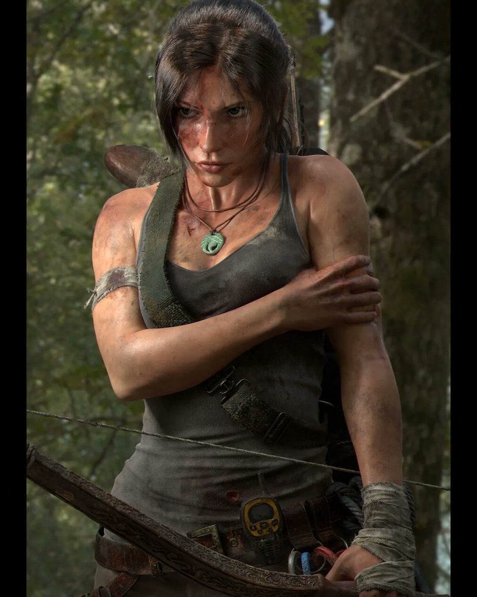 FlippedNormals on Twitter: "The source files for this beautiful Lara Croft fan art piece by ...