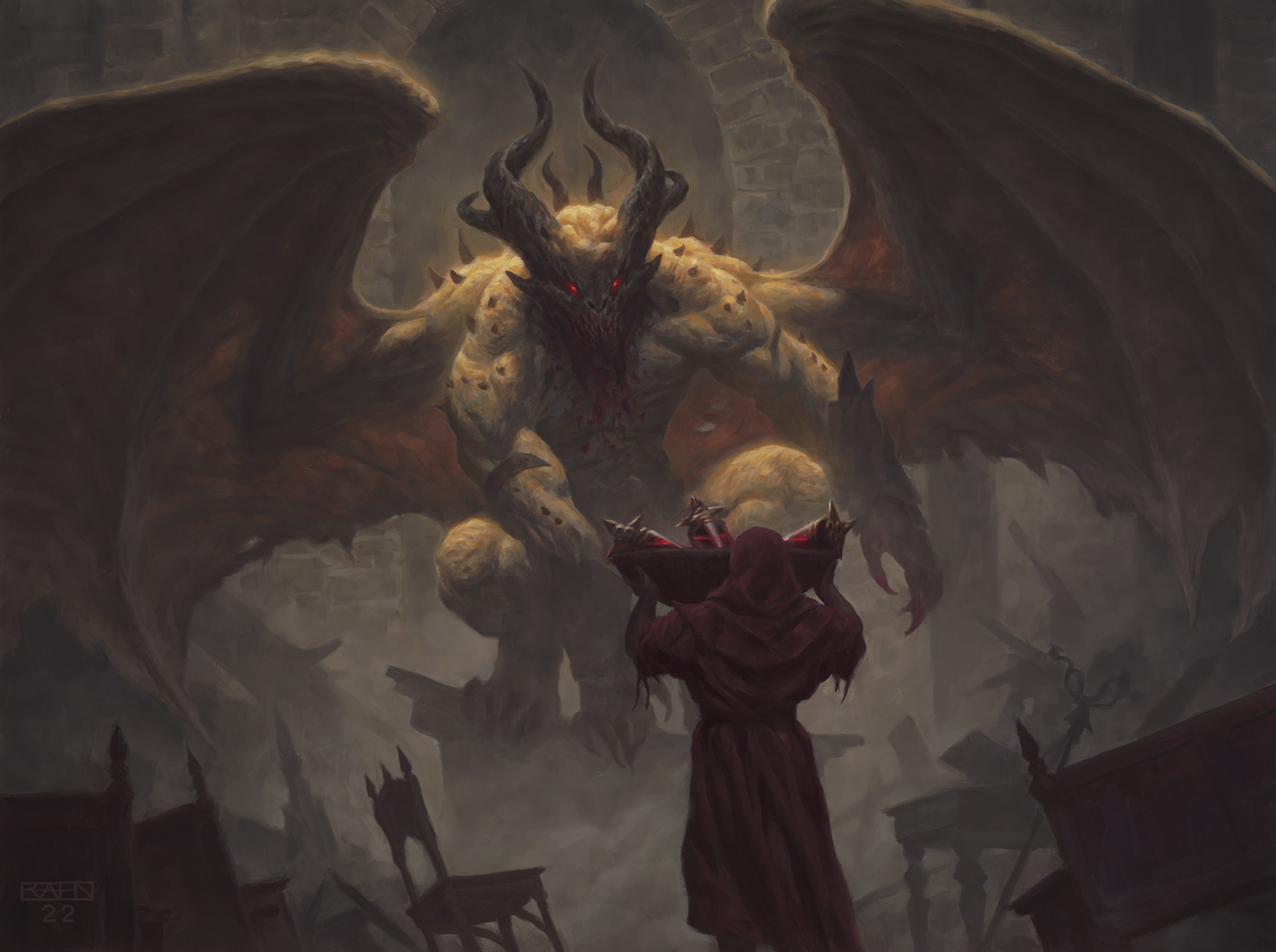 Magic The Gathering Demon Art