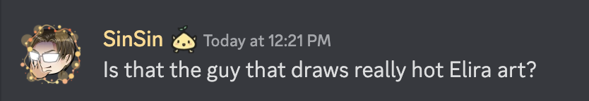 oimo buster on Twitter: "I love being recognized as the "guy that draws really hot Elira art ...