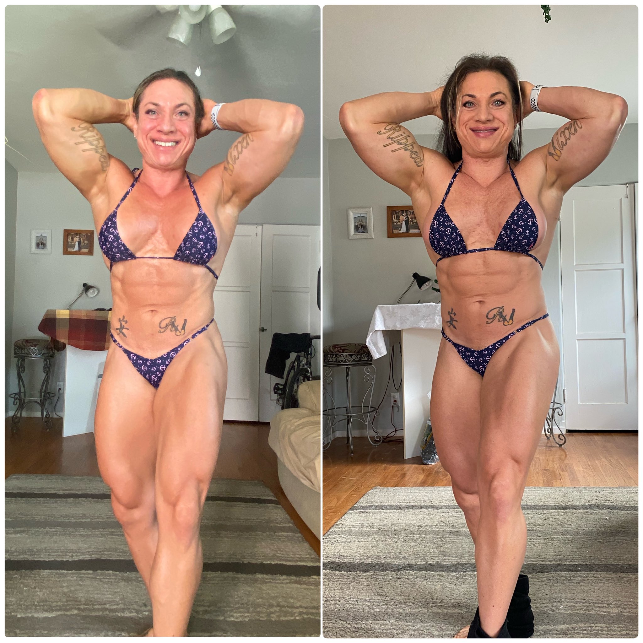 TW Pornstars - 3 pic. Ripped Vixen. Twitter. #transformationTuesday 14 weeks of daily grinding ...