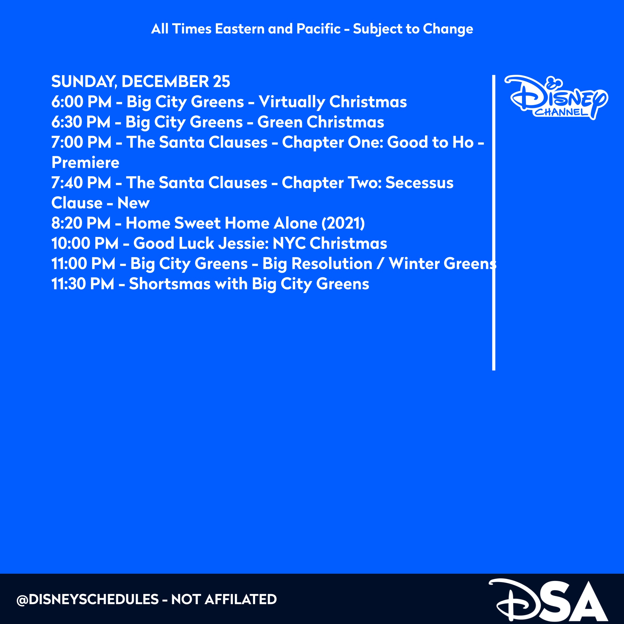 Disney Schedule Archive on Twitter: "Here's Disney Channel's schedule ...