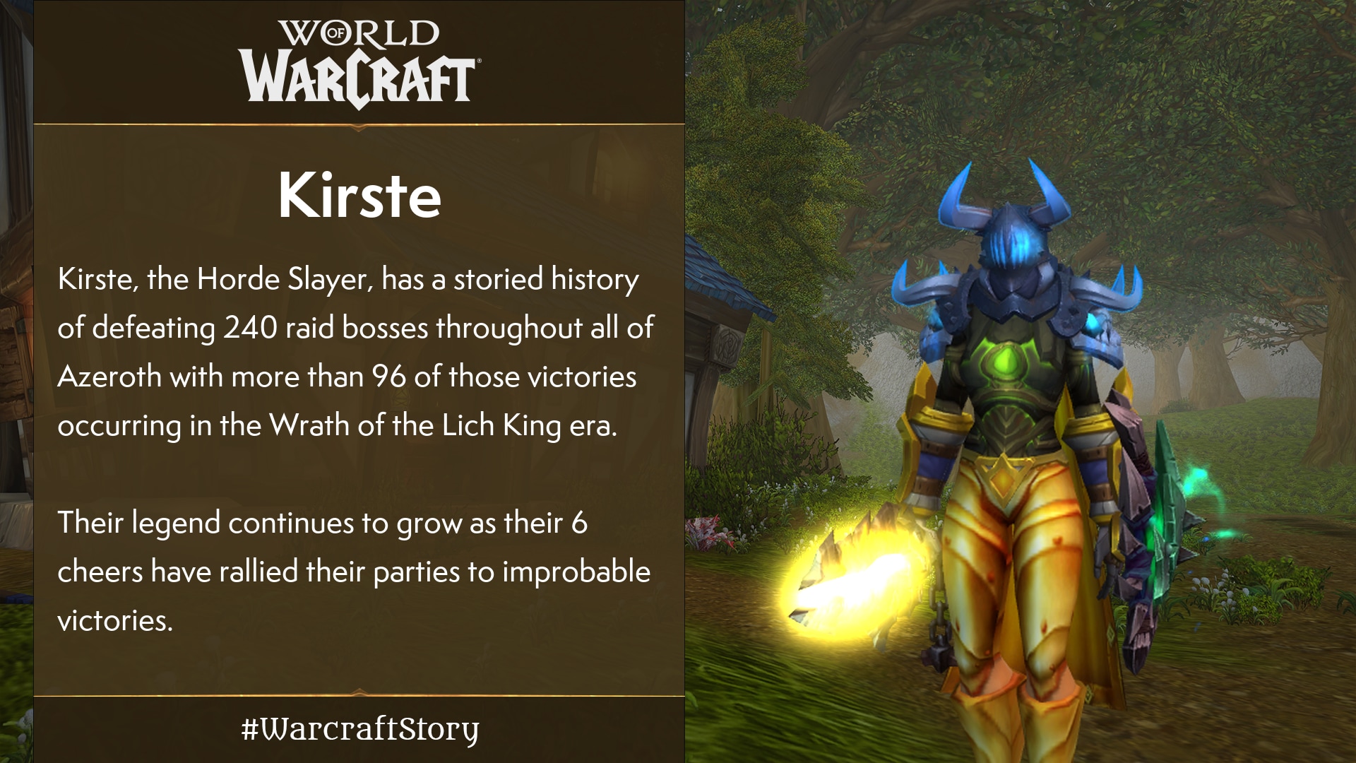 World of Warcraft on Twitter: "@KnownAsRawr Behold! Your #WarcraftStory. Reply to this tweet ...