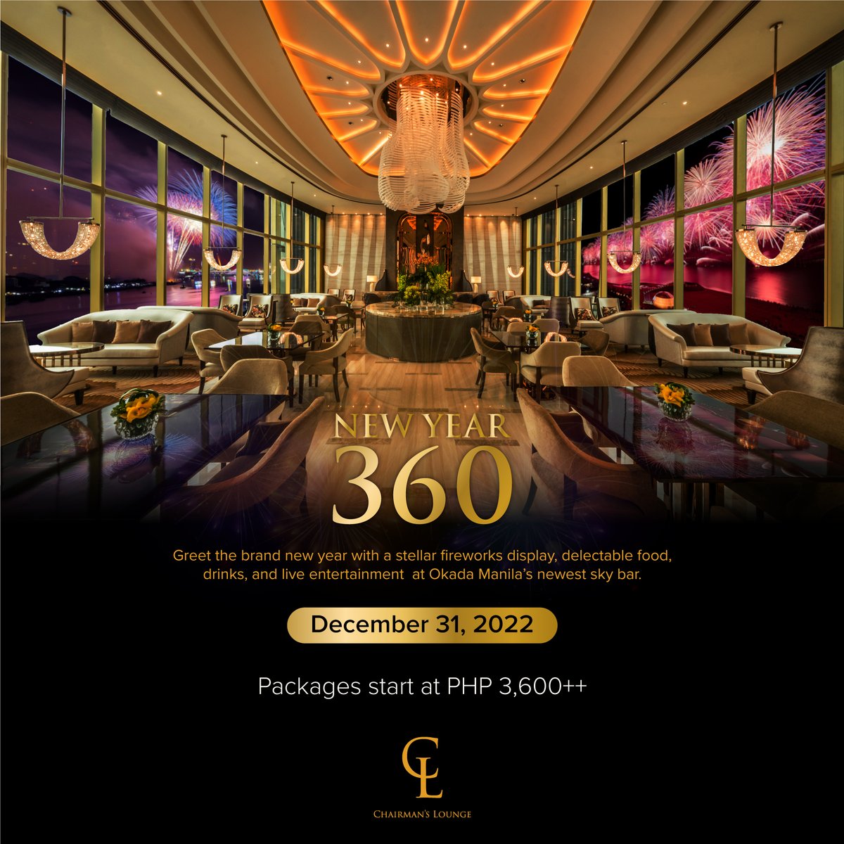 Okada Manila on Twitter: "Usher in the New Year in exquisite style at the Chairman’s Lounge on ...