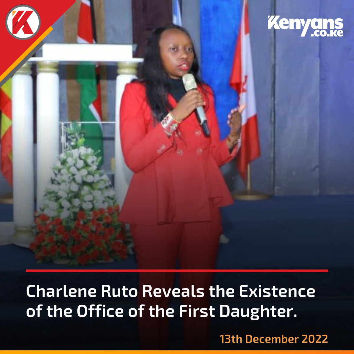 Kenyans.co.ke on Twitter: "Charlene Ruto reveals the existence of the Office of the First Daughter"