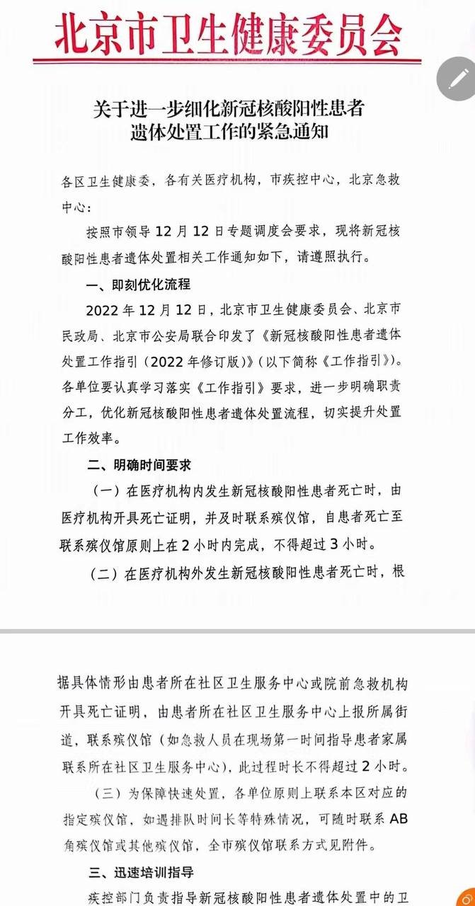 bitex on Twitter: "北京疫情爆錶 殯儀館資源開始擠兌 這波放開的Timing真是一言難盡 #COVID https://t.co/qgm18H5W9R" / Twitter