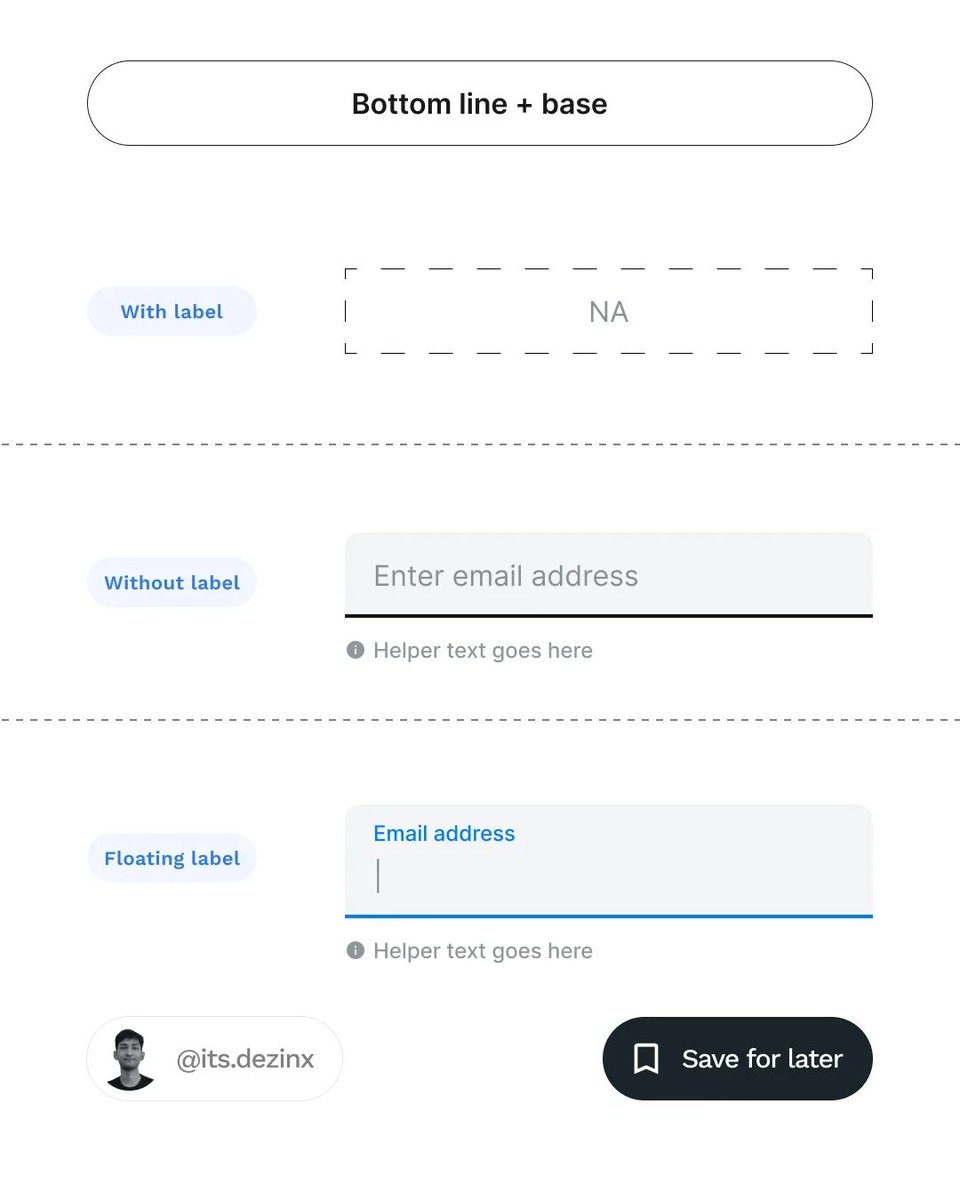 16 input field styles for your next UI/UX design project. Check the ...