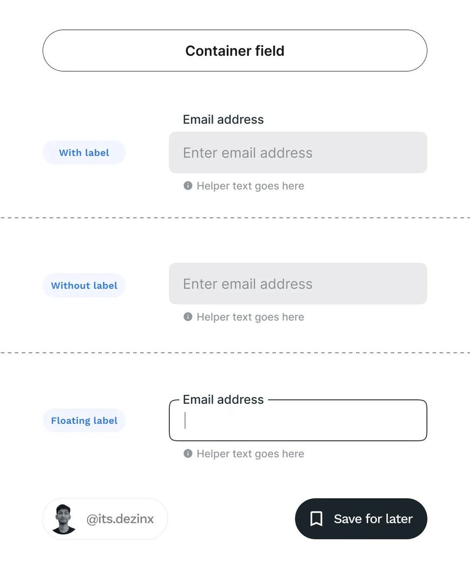 16 input field styles for your next UI/UX design project. Check the ...