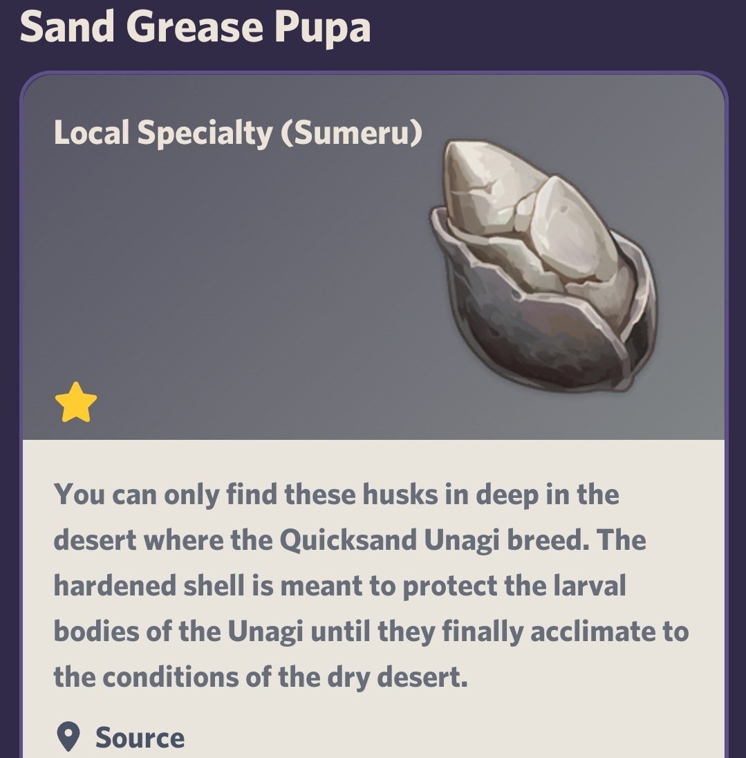 Aether on Twitter: "RT @Daily_Nahida: Nahida CAN collect the new 3.4 Sand Grease Pupa required ...