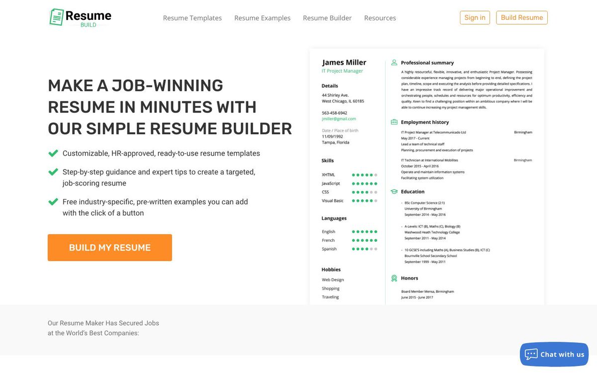 A good resume is an essential part of your job search and can make the difference between ...