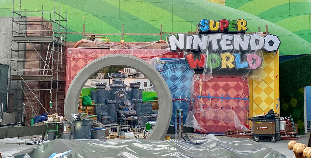 Attractions Magazine on Twitter: "Super Nintendo World has made a HUGE LEAP in construction ...