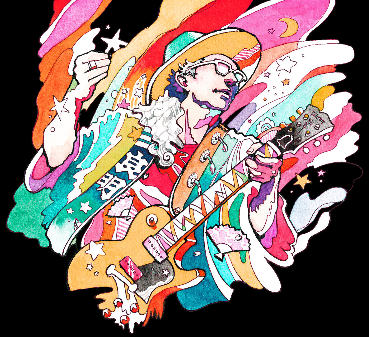 「これをこうして白井良明さん㊗️50周年 」ganpukuの漫画