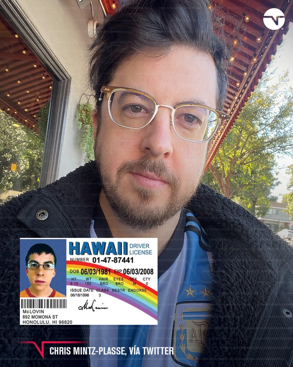 TNT Sports México on Twitter: "¿Lo reconocen? 🤨 McLovin es hincha de #ARG y Messi. 🇦🇷💳"