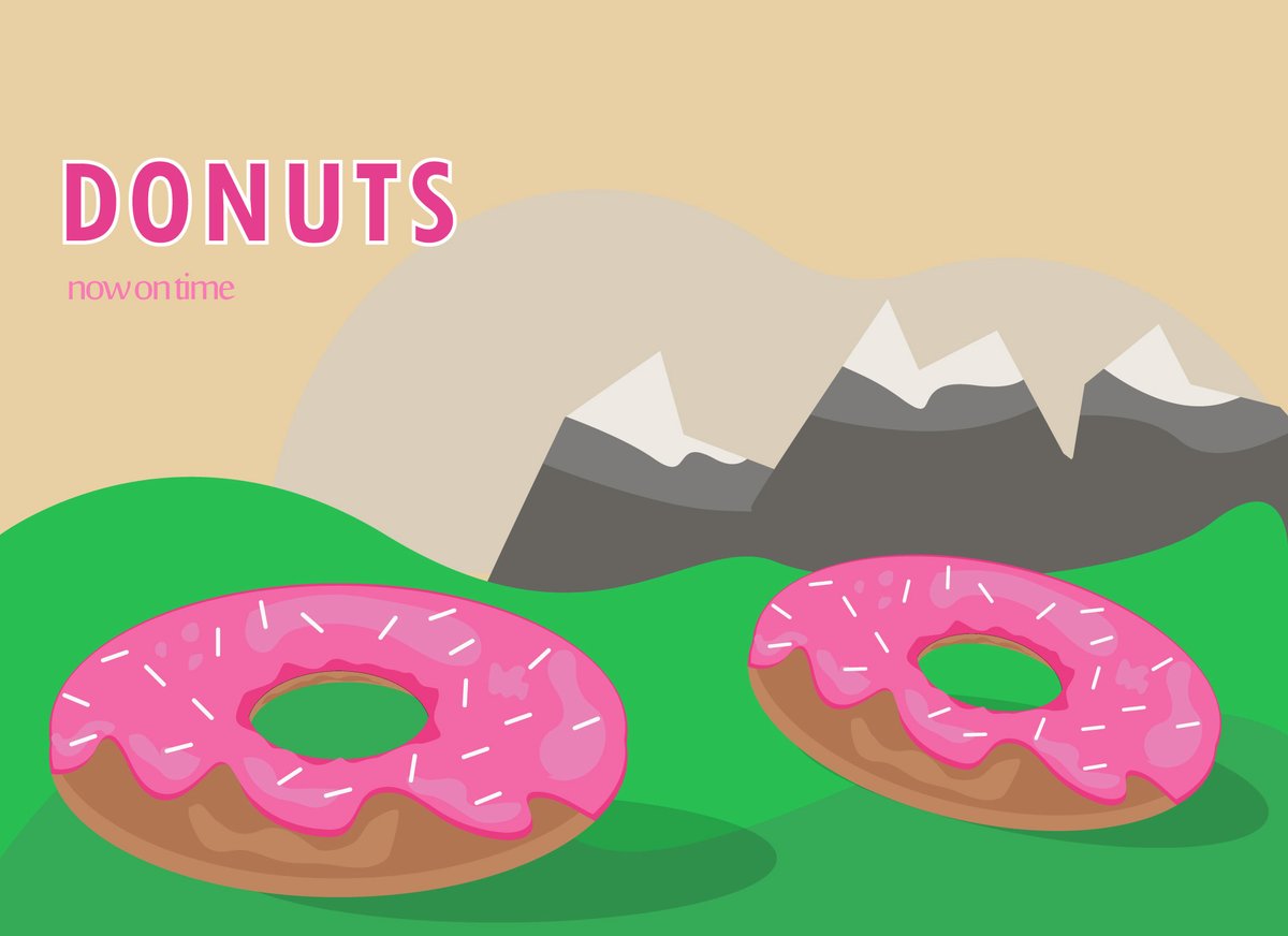 illustrator sa on Twitter: "RT @salma_design_: تصميم بوستات دونات كلها من رسمي 👌 ️ @illustrator_sa"