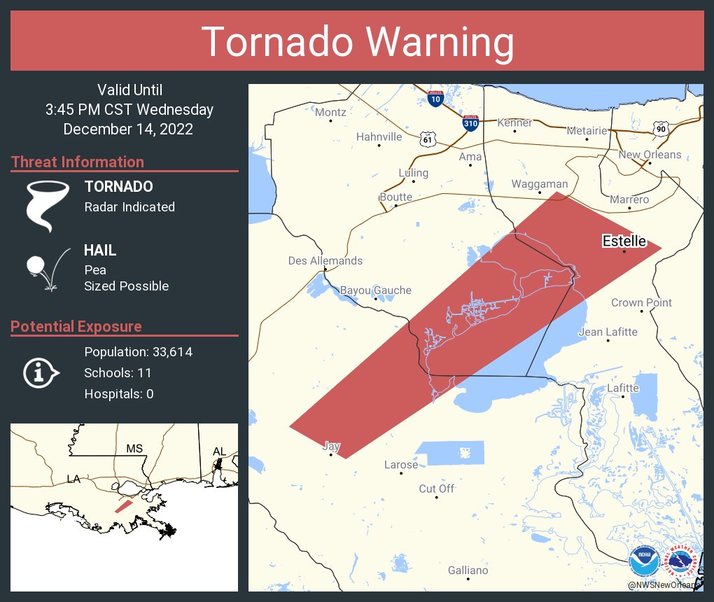 Nws Tornado On Twitter Tornado Warning Including Estelle La Until 3