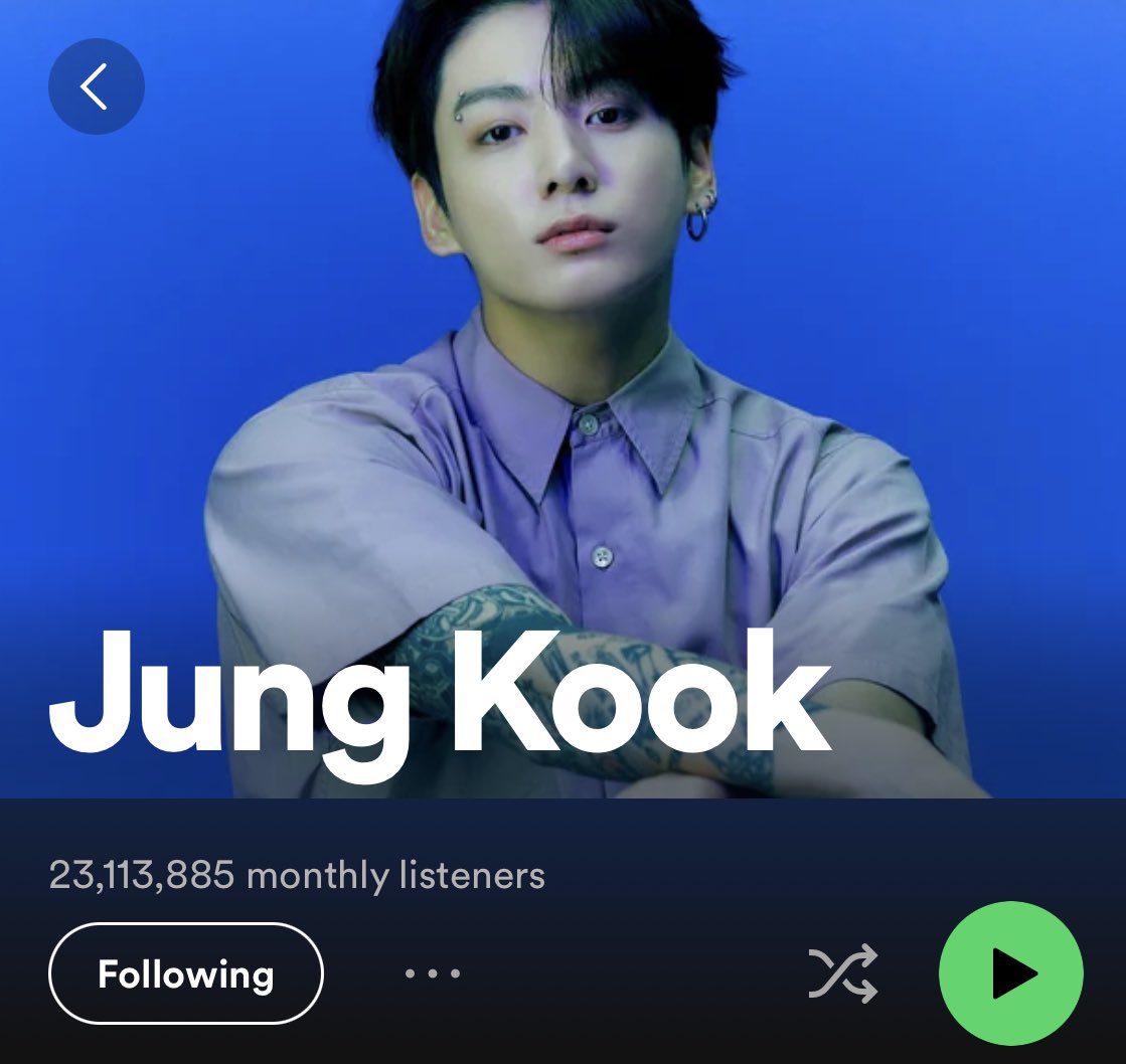 BTS Charts & Translations⁷ on Twitter: "Jungkook (@BTS_twt) has surpassed 23 million monthly ...