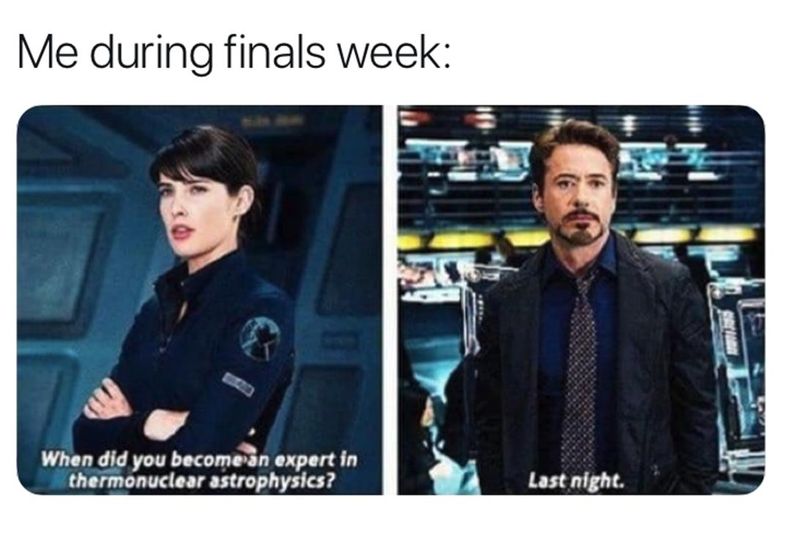 Final Exam Week Meme