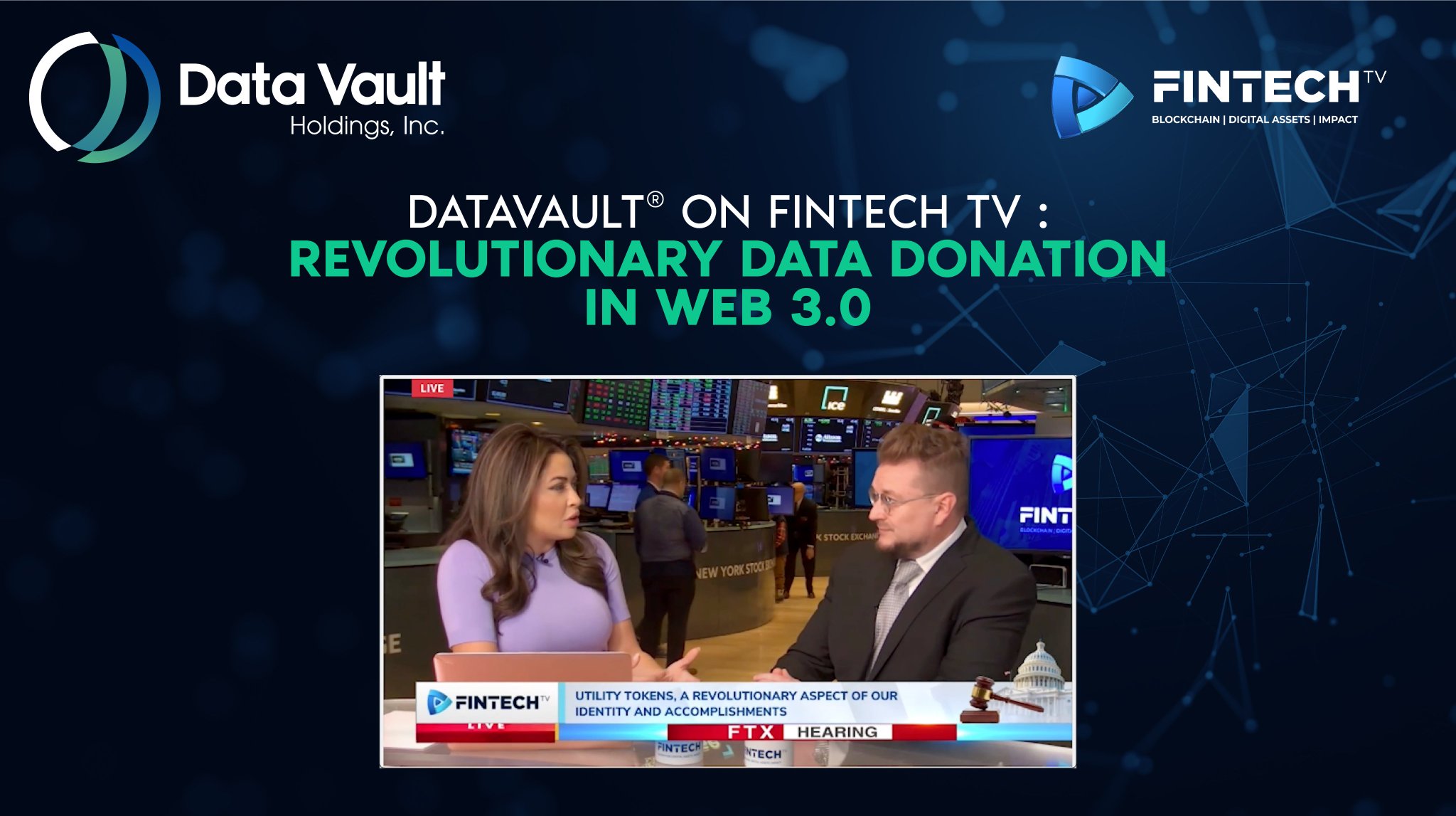 Datavault on Twitter: "Datavault® co-founder & CEO Nate Bradley featured on @FintechTvGlobal ...