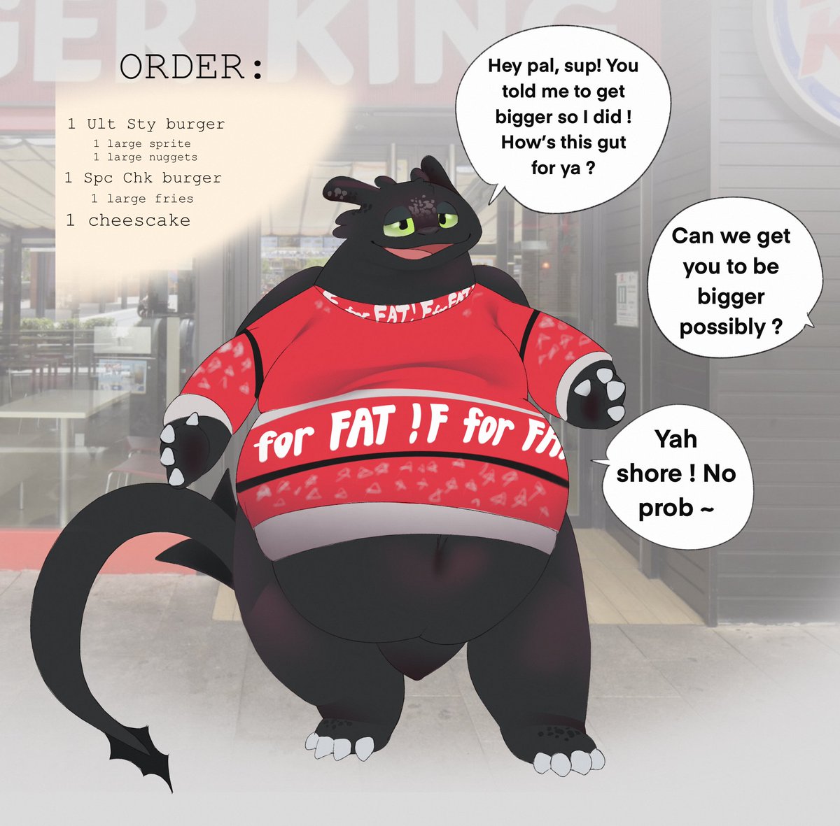 Chunky panda🏳️‍🌈🐼 on Twitter: "If Toothless offers that they can grow fatter for you,, just know ...