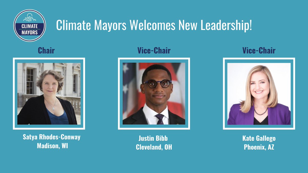 The Climate Mayors on Twitter: "We are thrilled to announce our new leadership team: Chair ...