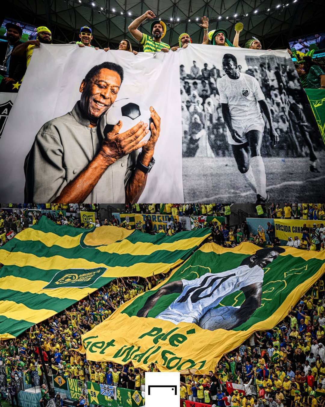 GOAL on Twitter: "Brazil fans send Pele a get well soon message 💚 https ...