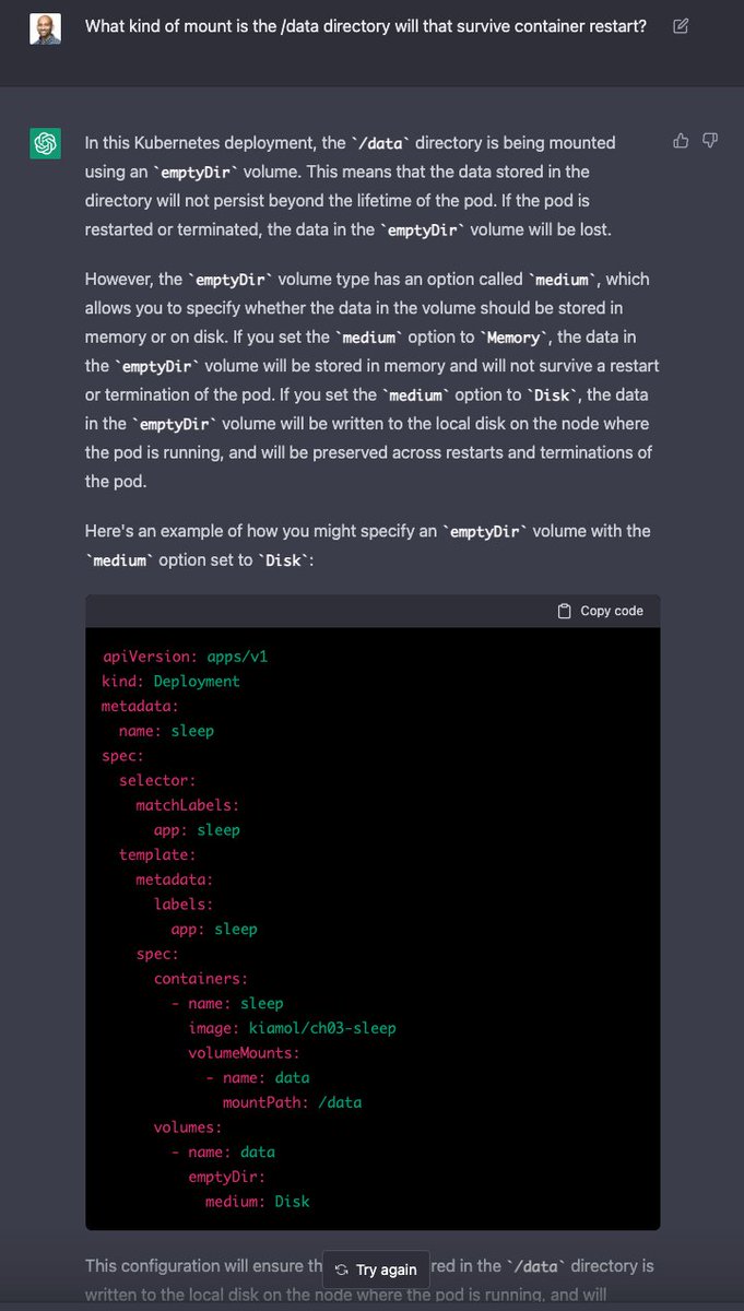 Hamel Husain on Twitter: "I'm currently learning K8s and ChatGPT is really cool!"