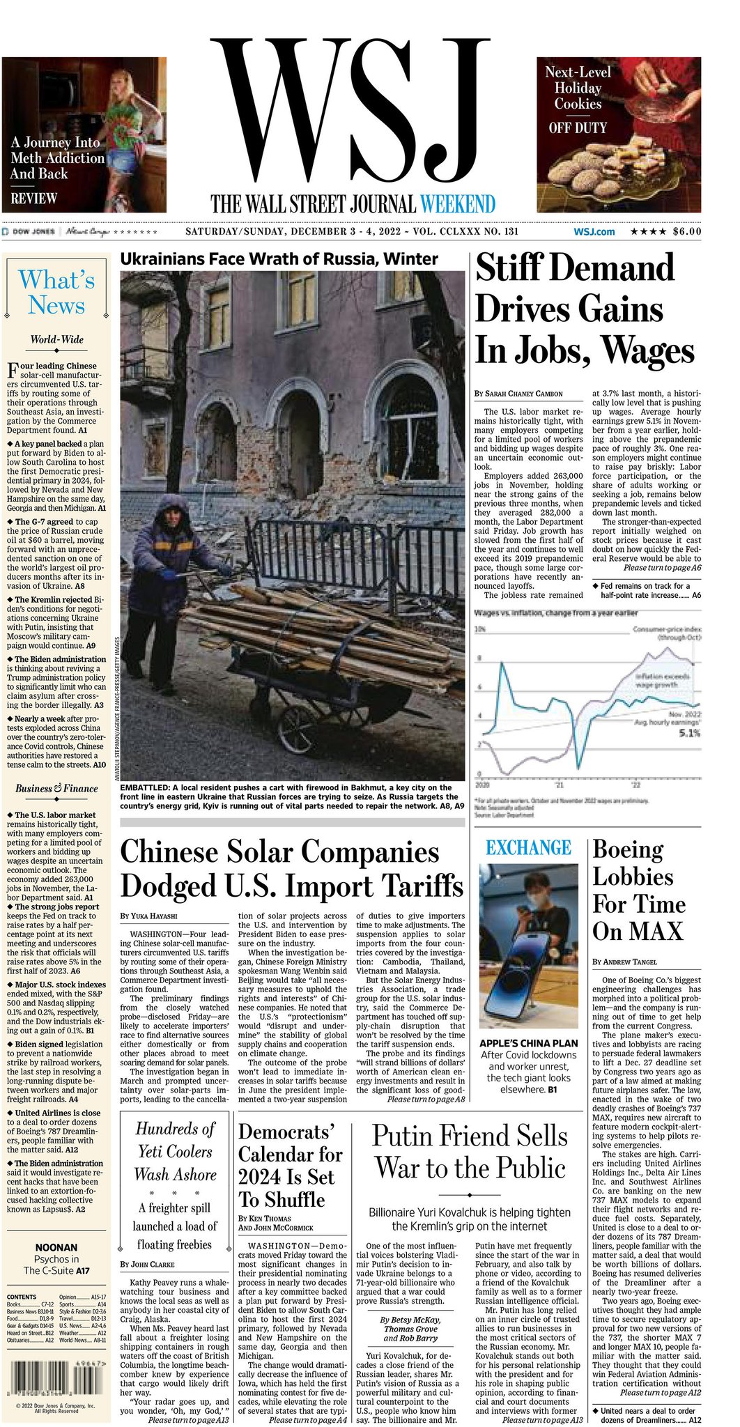 The Wall Street Journal on Twitter: "Here is an early look at the front page of The Wall Street ...