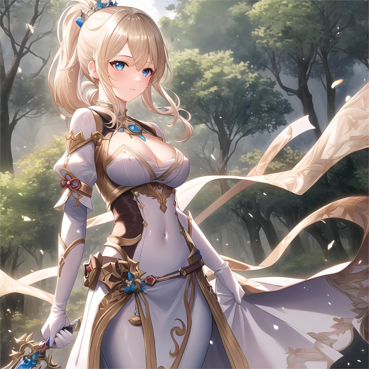 Reiko on Twitter: "Genshin Impact Jean Gunnhildr art by 她是寂寞 - Dandelion Knight - Source: https ...