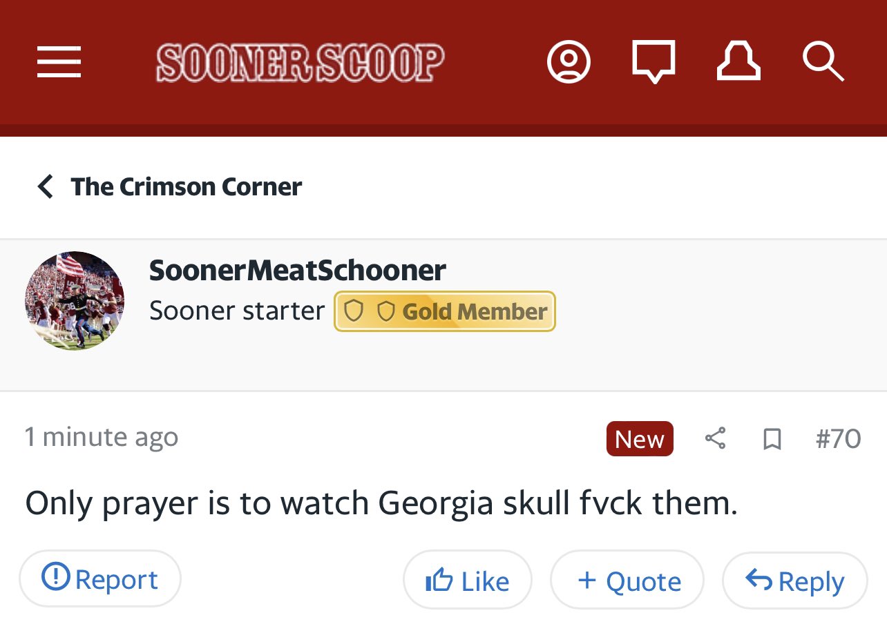 Message Board Geniuses on Twitter: "🚨MELTDOWN ALERT 🚨 #Oklahoma fans are on meltdown alert! #USC ...