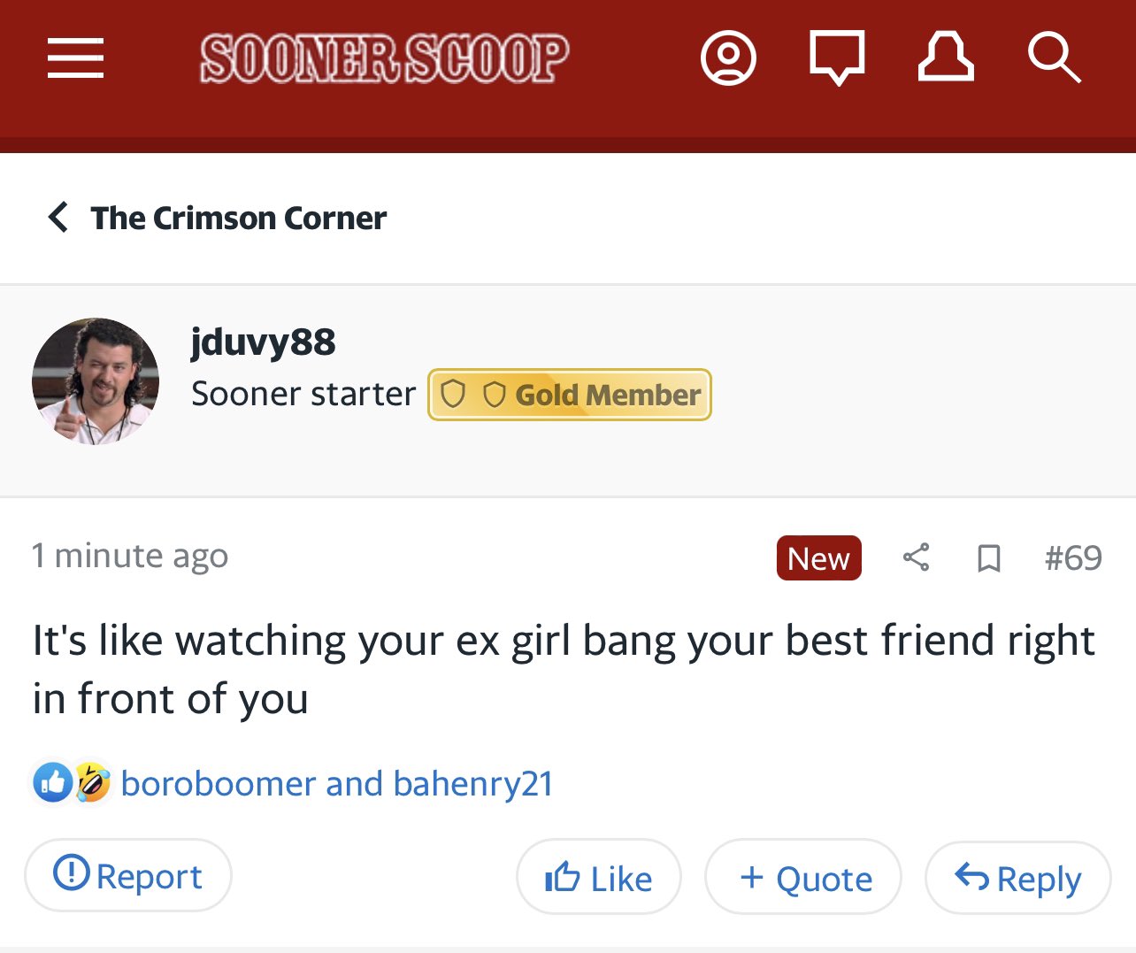 Message Board Geniuses on Twitter: "🚨MELTDOWN ALERT 🚨 #Oklahoma fans are on meltdown alert! #USC ...