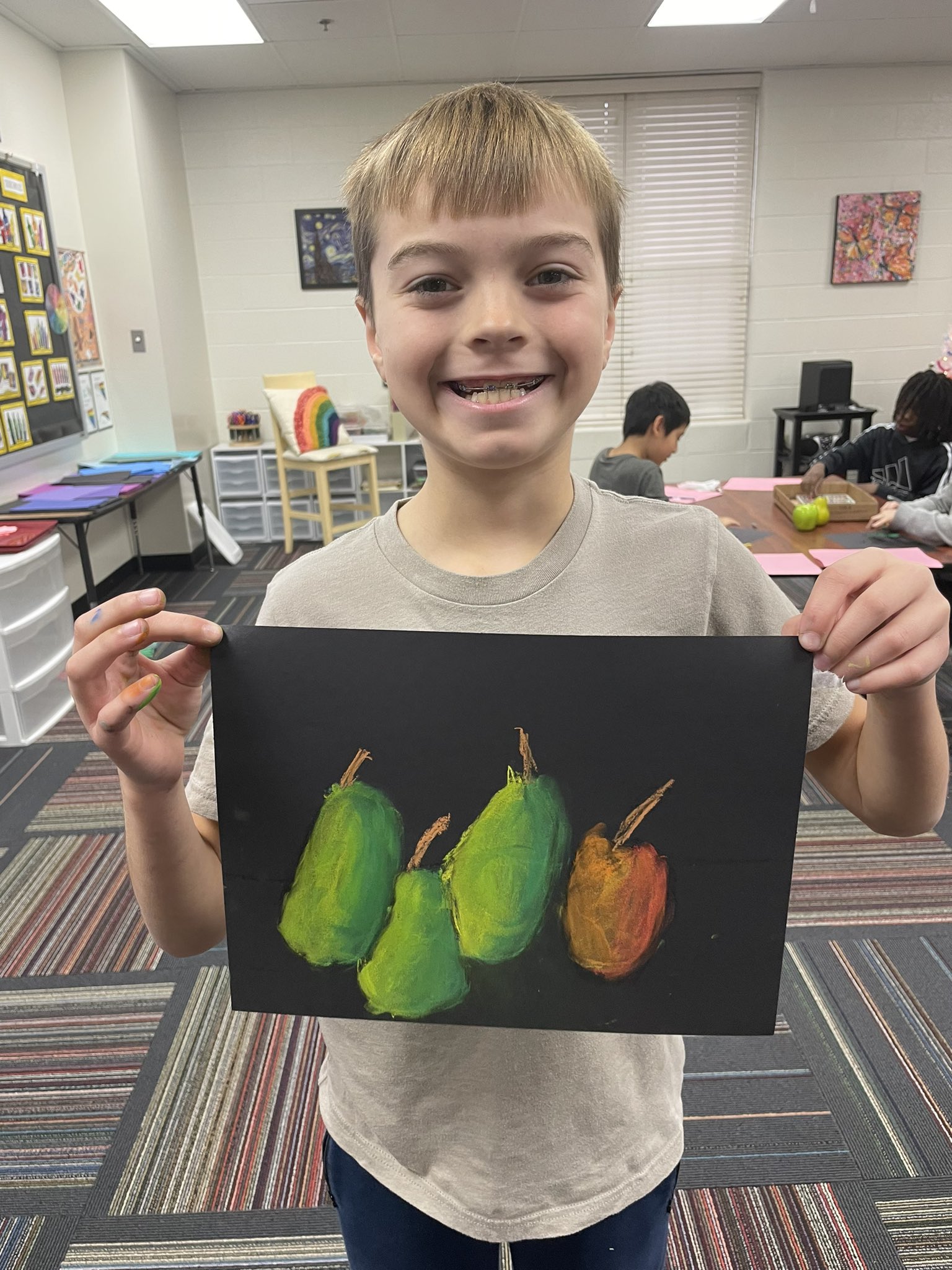 Stagecoach Elem on Twitter: "These 4th Graders used chalk pastels to ...
