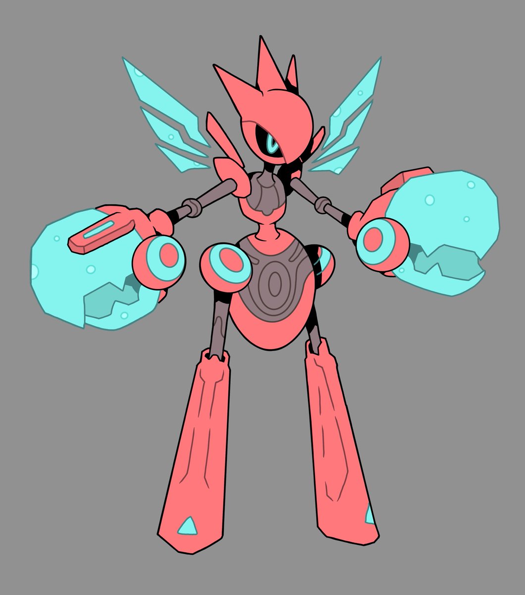 solo grey background no humans pokemon (creature) robot full body ...