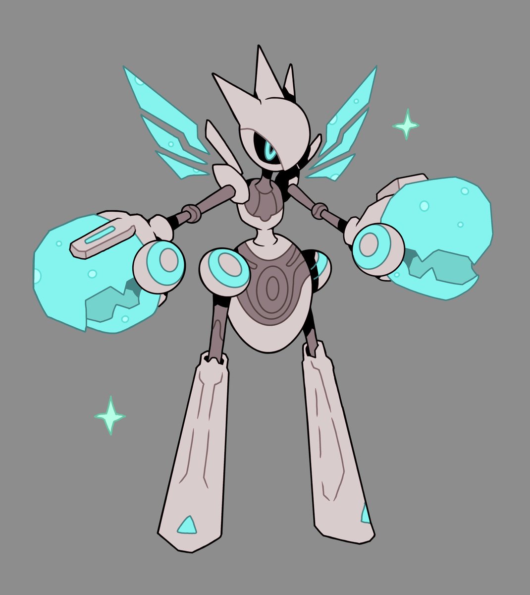 solo grey background no humans pokemon (creature) robot full body ...