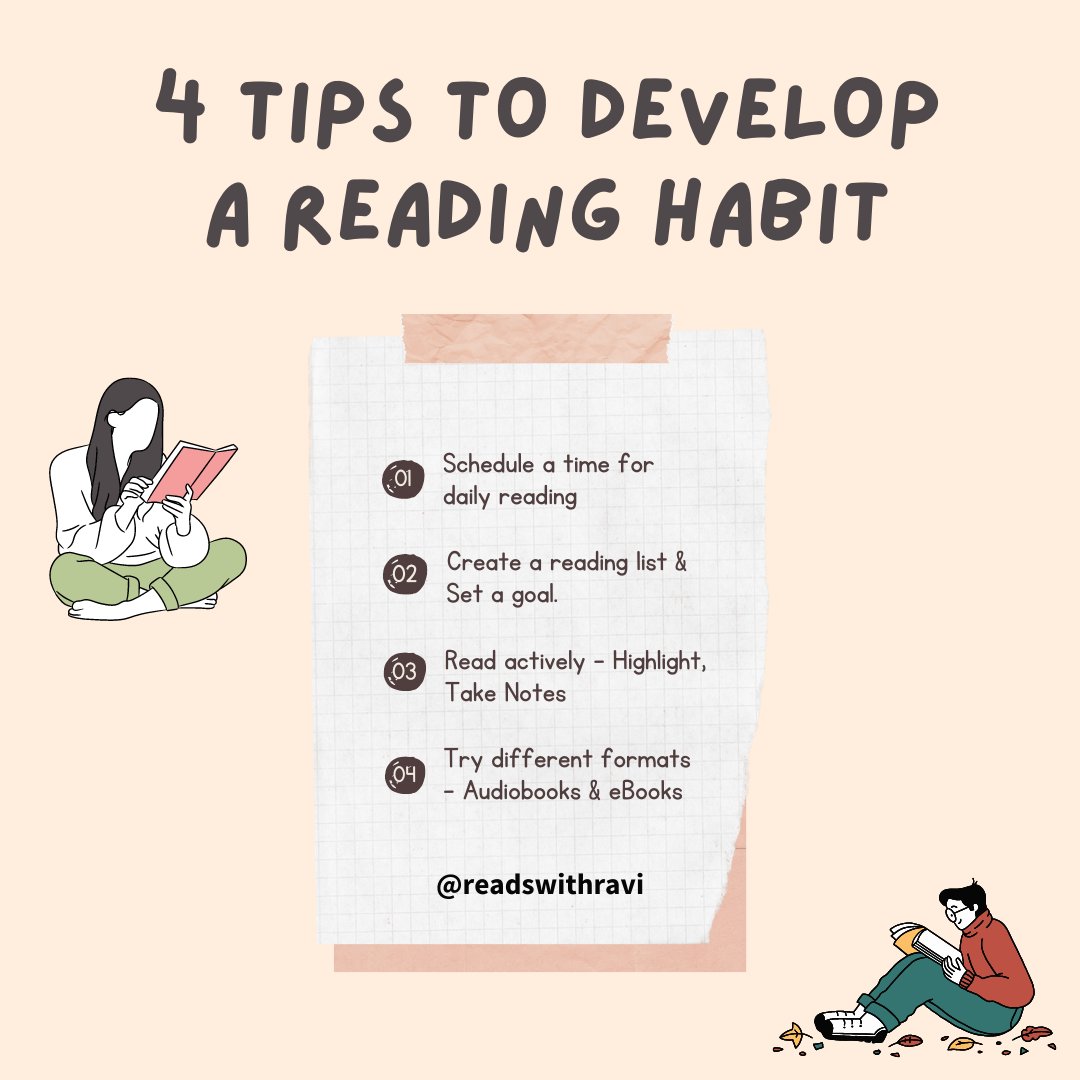 4 Tips To Develop A Reading Habit Schedule A Time For Daily Reading 4-tips-to-develop-a-reading-habit-schedule-a-time-for-daily-reading